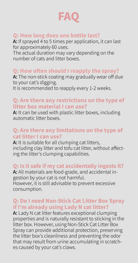 Lady N－Non-Stick Cat Litter Box Spray - Lady N US