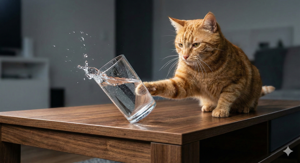 Why Do Cats Knock Things Off Tables? Instinct vs. Boredom - Lady N US